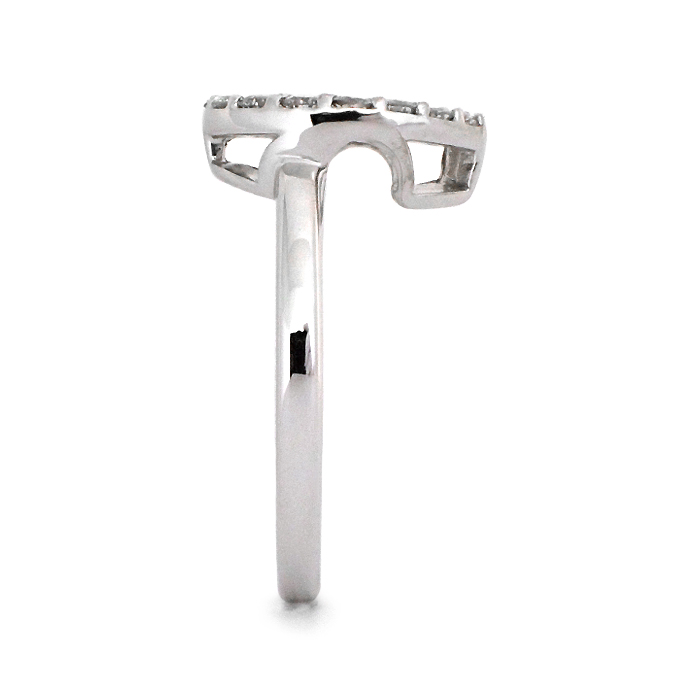 K18WG ダイヤモンド 指輪 11号 ホースシュー 馬蹄モチーフ ホワイトゴールド｜Reizm(リズム)